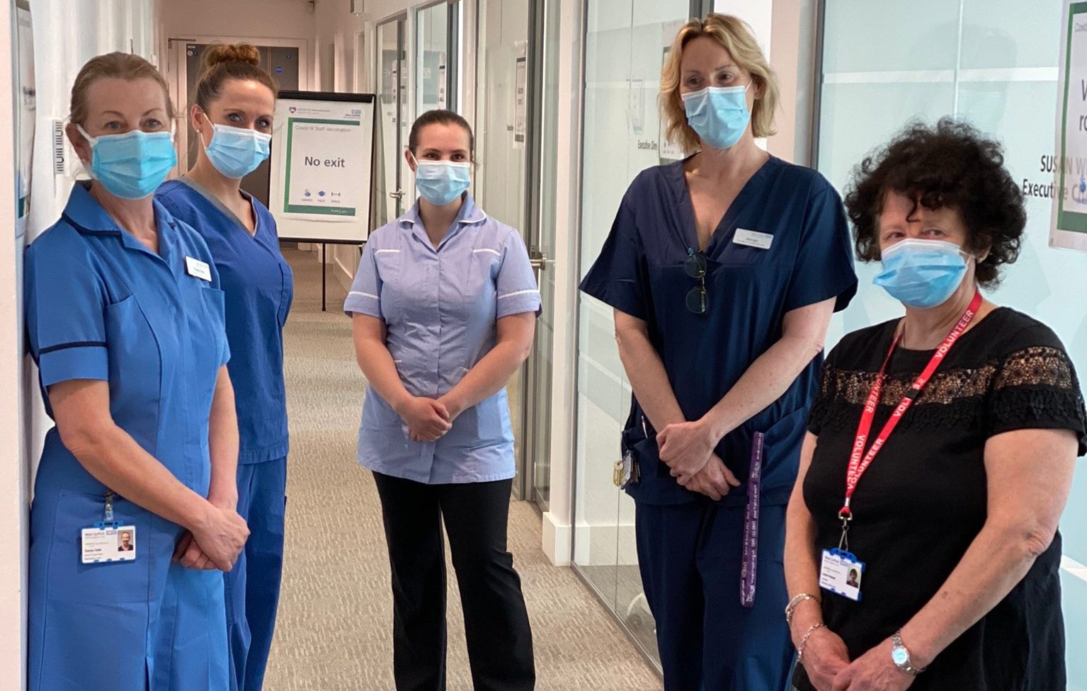 West Suffolk Hospital Covid-19 vaccination team given award by an envoy ...